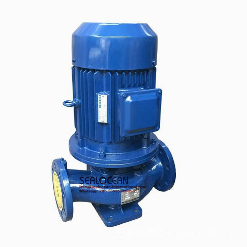CHINA FACTORY CENTRIFUGAL VERTICAL PIPELINE PUMP ISG 40-125 SERIES,CAPACITY: 6.3 M3/H,HEAD: 20 M ...