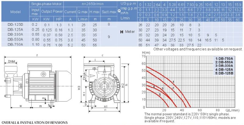 CHINA FACTORY Surface pump DB, DB Bomba de superficie de CHINA FÁBRICA ...